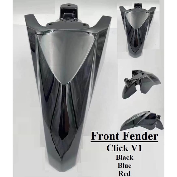 (GCF) Front Fender Click V1 (Black / Red / Blue ) | Shopee Philippines