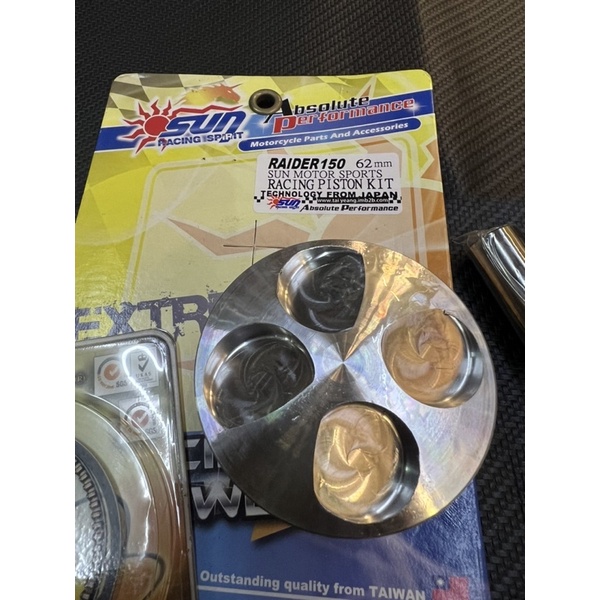 Sun Racing Forged Piston kit Raider 150/ R150 / Raider150 carb type ...