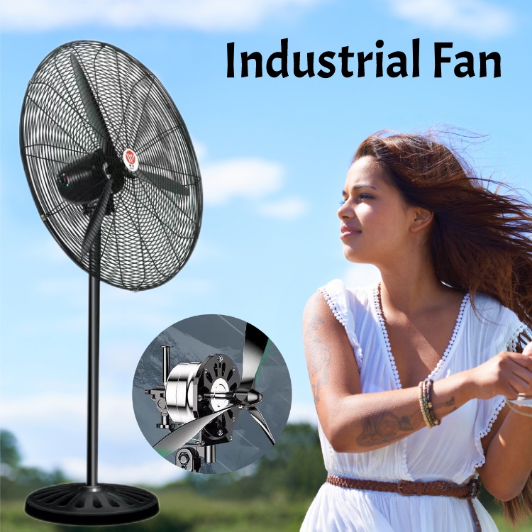 Stand Fan 30 Inch Industrial Electric Heavy Duty Three Speed Aluminum ...