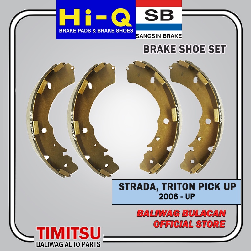 BRAKE SHOE SET MITSUBISHI STRADA TRITO PICK UP 2006 - 2018 Montero Gen2 ...