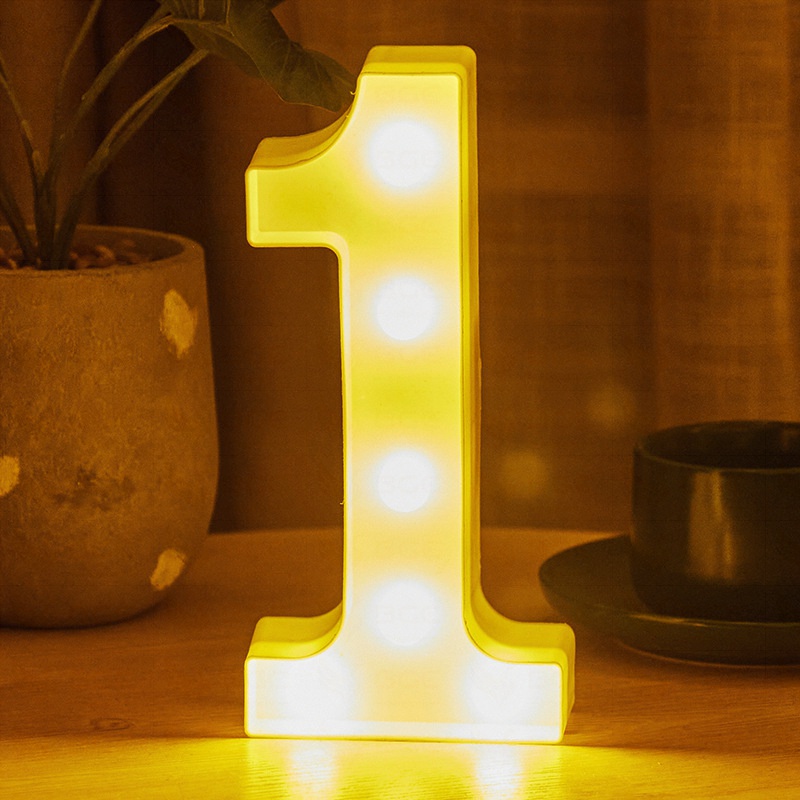 【Local Fast Delivery】Large size LED Letter standee 21cm party needs Led ...
