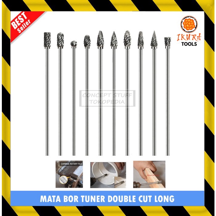 MATA Drill Head TUNER Tool TUNER PORTING ROTARY FILE SET DIE Long ...
