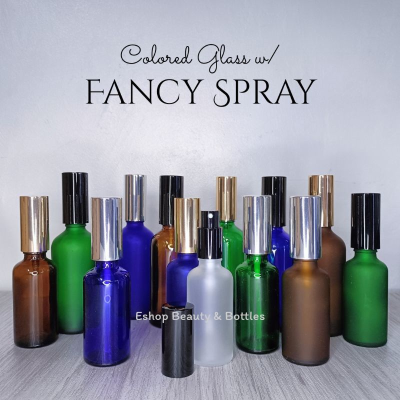 Colored Glass Spray Bottle > Frosted&Glossy > 50ml&100ml > also ...