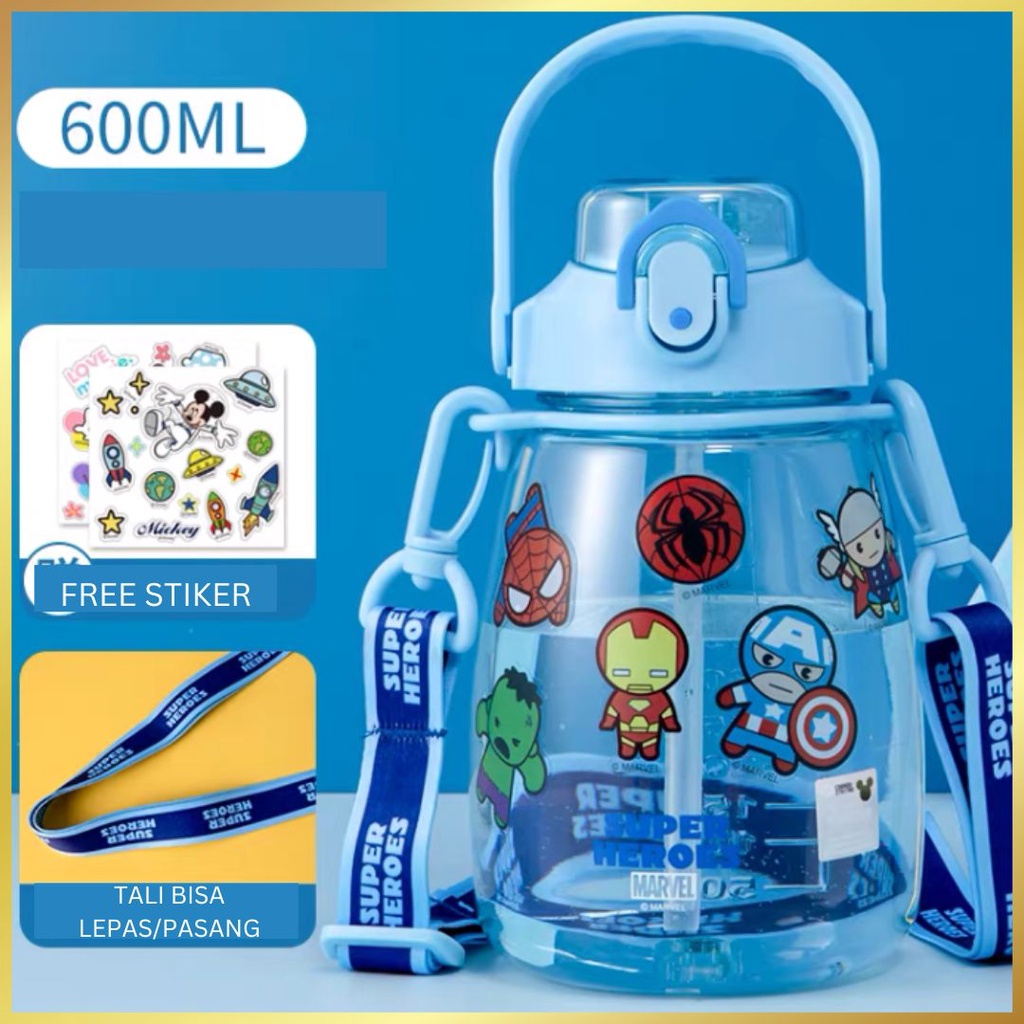 TERMOS 2 IN 1 DRINKING WATER BOTTLE FOR CHILDREN CUTE STRAW BPA FREE ...