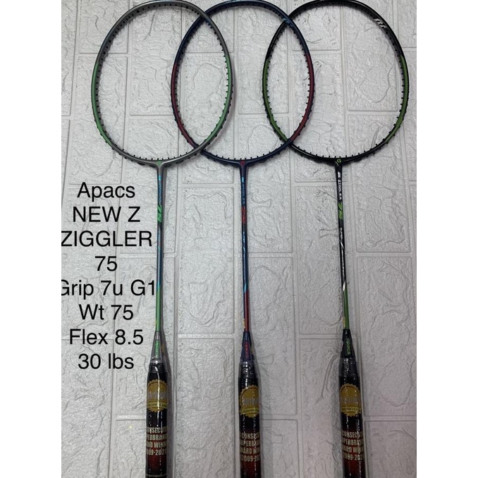 Apacs Z ZIGGLER 75 grip 7U G1 Badminton Racket original | Shopee ...
