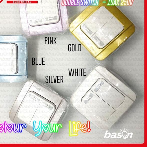 Best Selling!! Broco Galleo Gold/Gold G162 | 2-gang 1 Way Switch ...