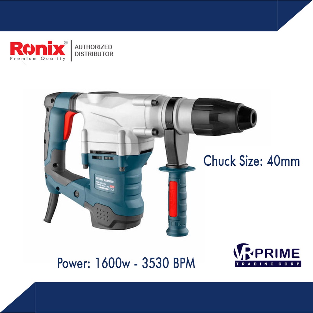 Ronix by VR Prime - Corded Rotary Hammer, 1600W, 3530BPM (code: 2705 ...
