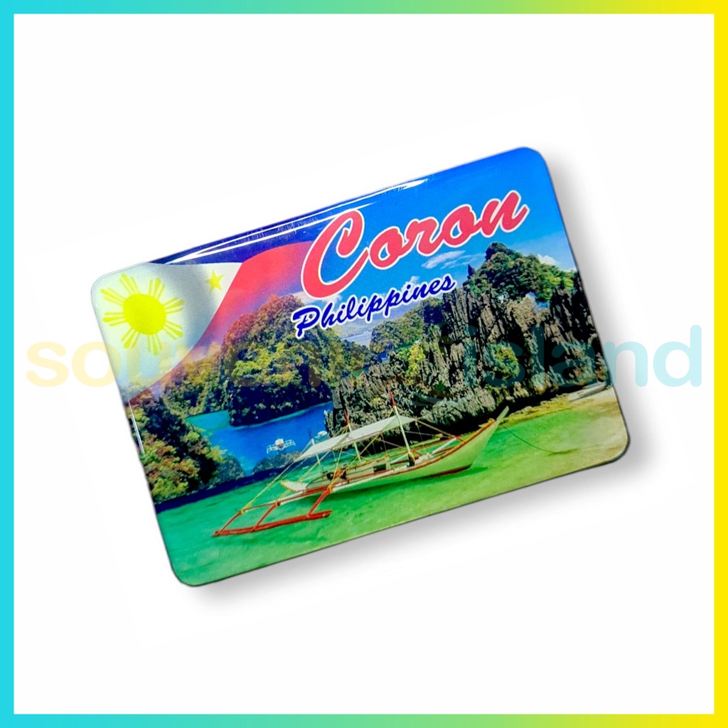 Manila Philippines Epoxy Refrigerator Magnet Philippine Souvenir Coron ...
