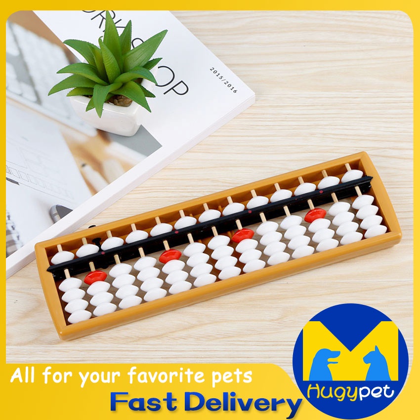 Portable 13 Digits Column Abacus Arithmetic Soroban Calculating ...