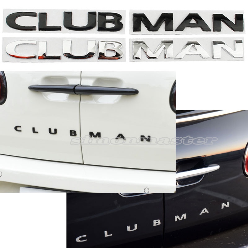 Modified Clubman Car Body Emblem Sticker Auto Trunk Decorative Badge ...