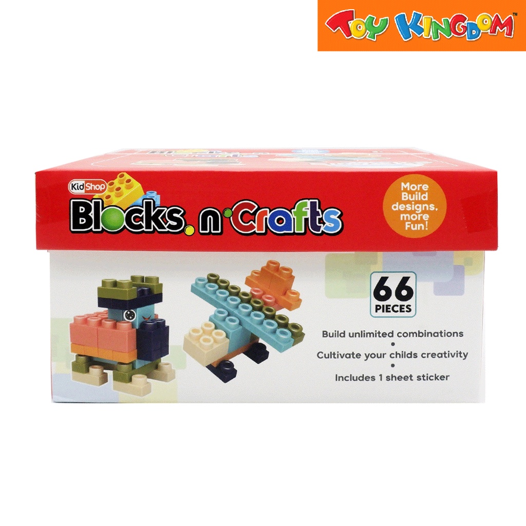 KidShop Blocks 'n Craft Red 66 pcs Soft Blocks | Shopee Philippines