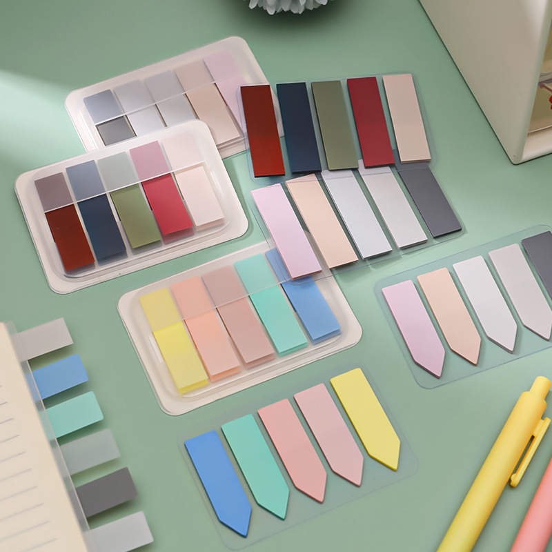 100/Sheets Morandi Color Student Key Classification Sticky Note Paper ...
