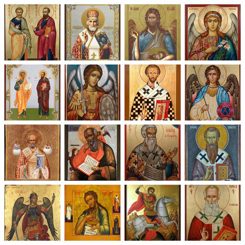Saints canvas painting posters Male Saints Icons" "Icon Corner ...