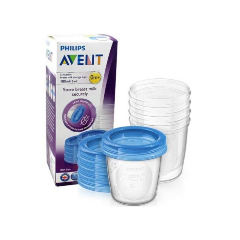 Philips avent BreastMilk Storage Cups 180ml / avent milk container ...