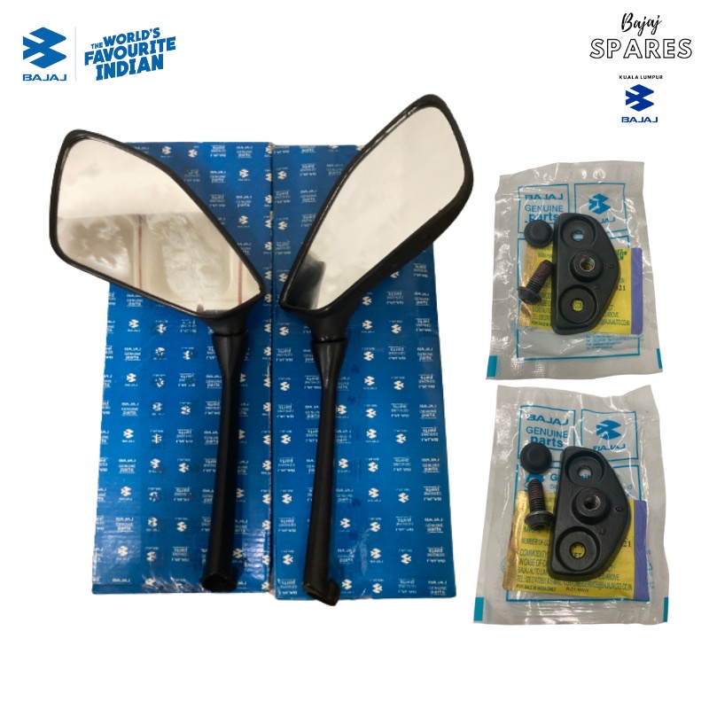 MIRROR RS200 PULSAR LH&RH WITH SKRU&BRACKET KIT BAJAJ | Shopee Philippines