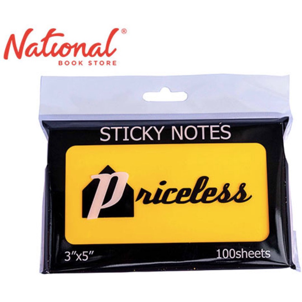 Priceless Sticky Notes PL14NO 3x5 inches Neon Orange - Notepads ...
