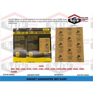 Knight LIHA waterproof SAND PAPER sanding paper 60# 80# 100# 120# 150 ...