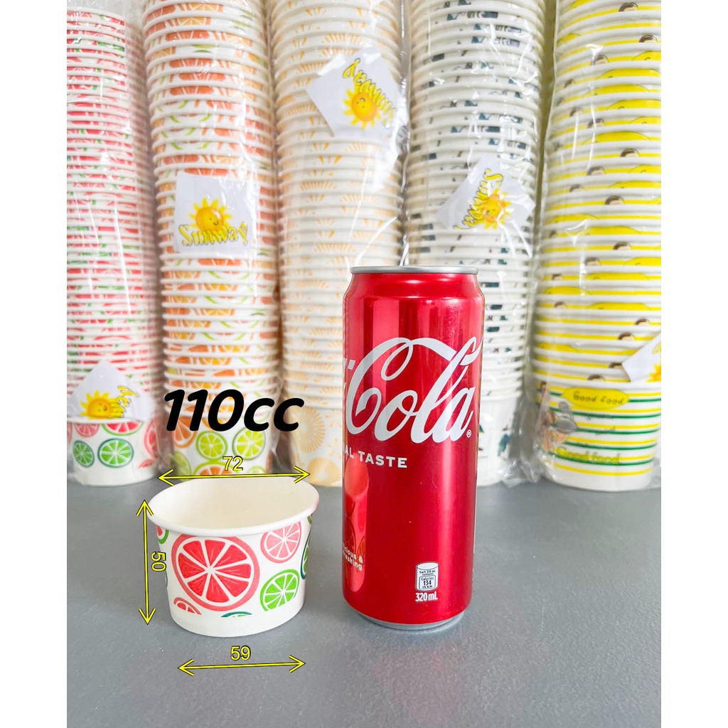 50pcs paper bowl PRINTED Environmentally friendly food grade/Disposable ...