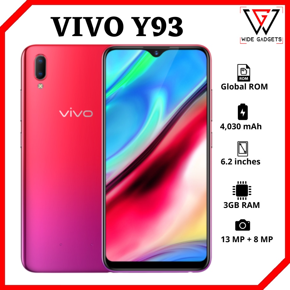 Vivo Y93 Global Version 3GB RAM + 64GB ROM / Face Unlocked / 4030mAh | Shopee Philippines