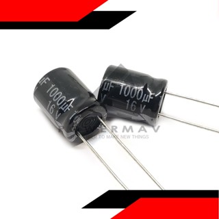 2pcs original 1000uf 16v Capacitor New Aluminum Electrolytic Capacitors ...