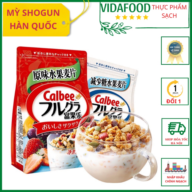 Calbee Japanese Cereal, Calbee Japanese Diet Fruit Cereal 750gr - Red ...