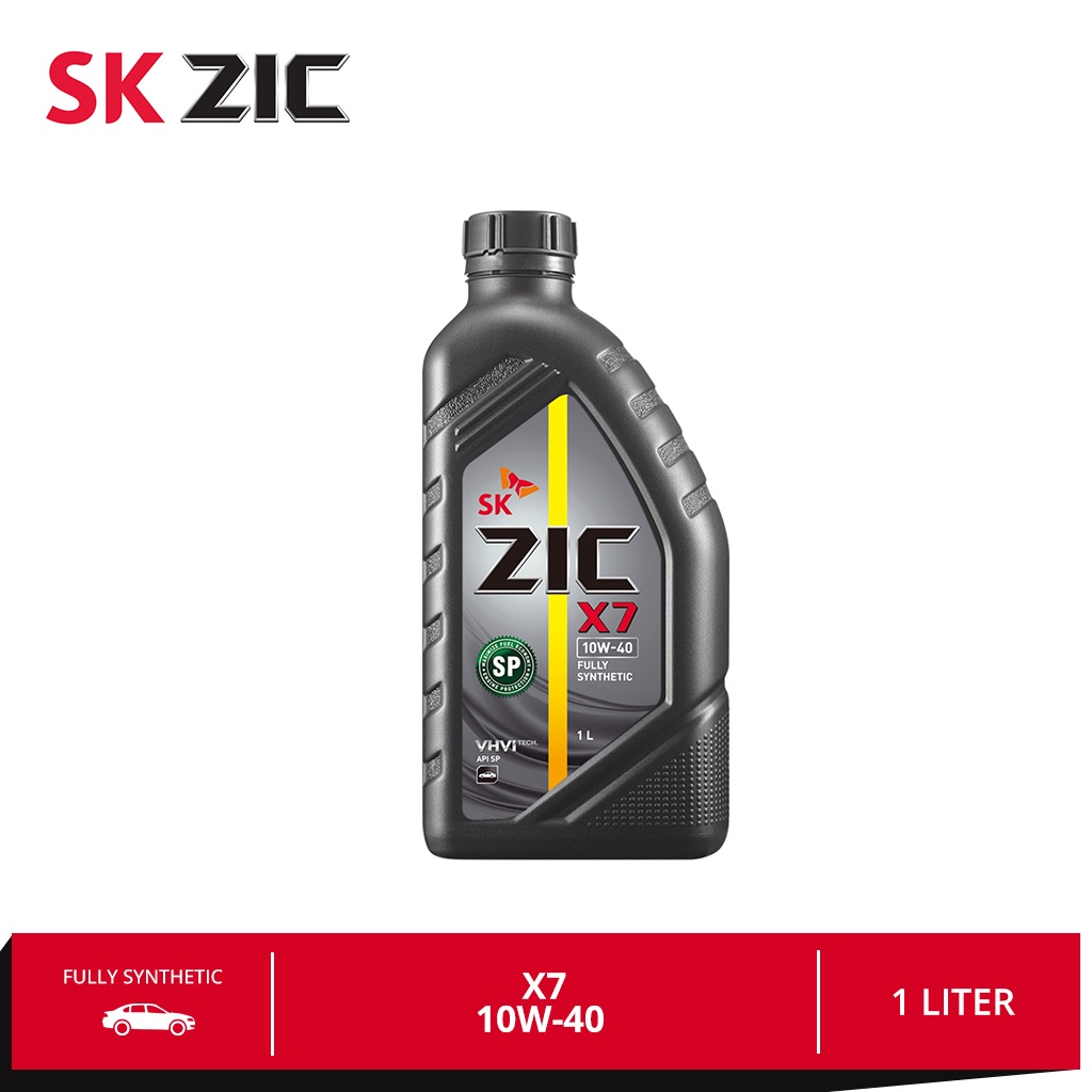 ZIC X7 10W-40 1 Liter | Fully Synthetic Engine Oil w/ VHVI Technology ...