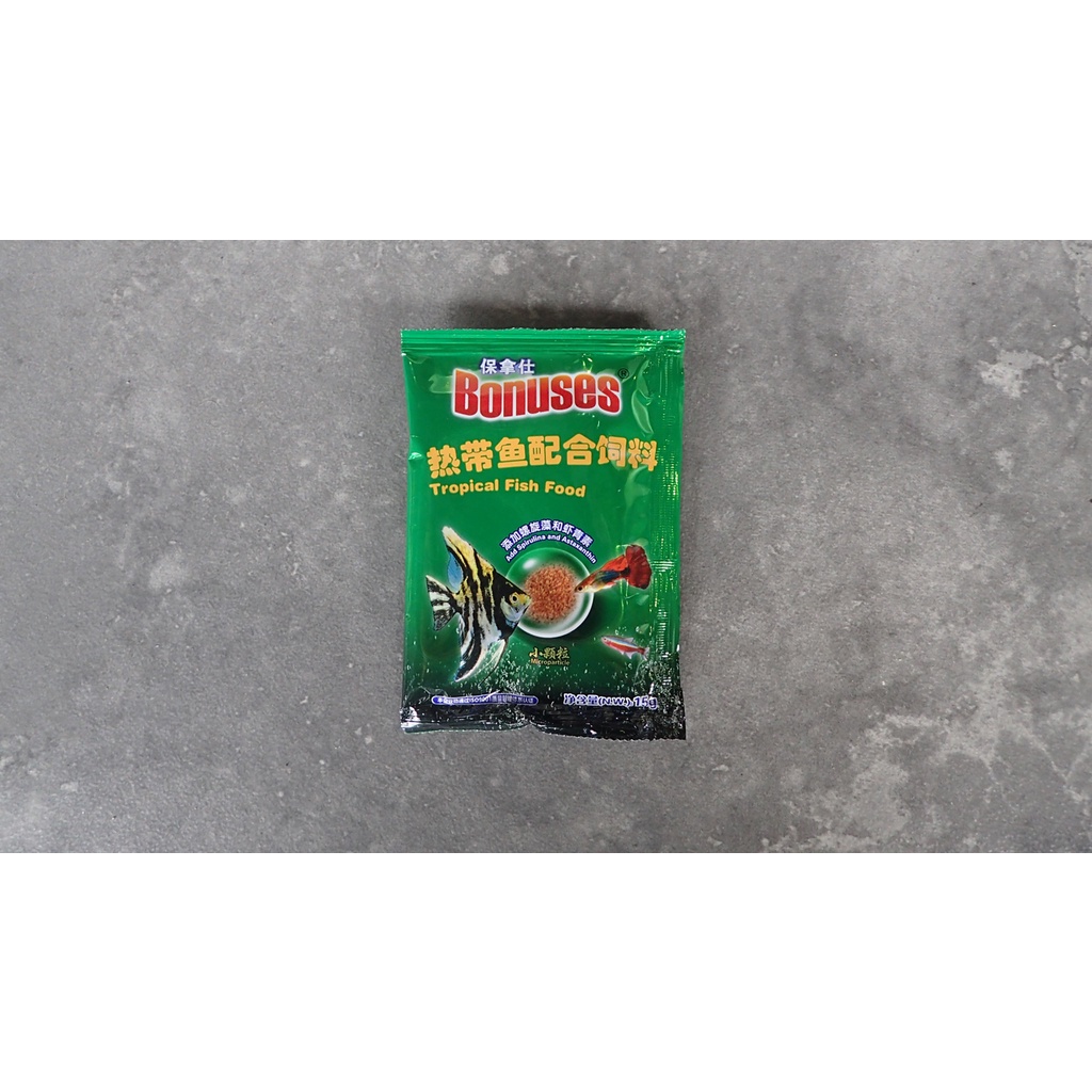 Bonuses Tropical Fish Food 15g | Shopee Philippines