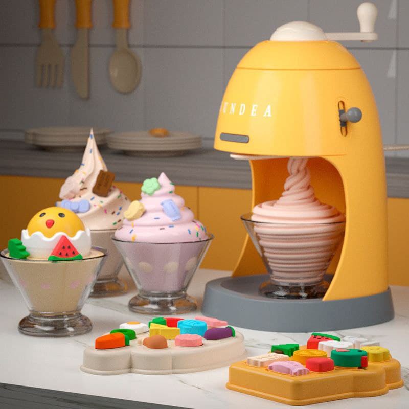 Sundae Machine Noodle Machine Play Dough Ice Cream Clay Play Set for ...