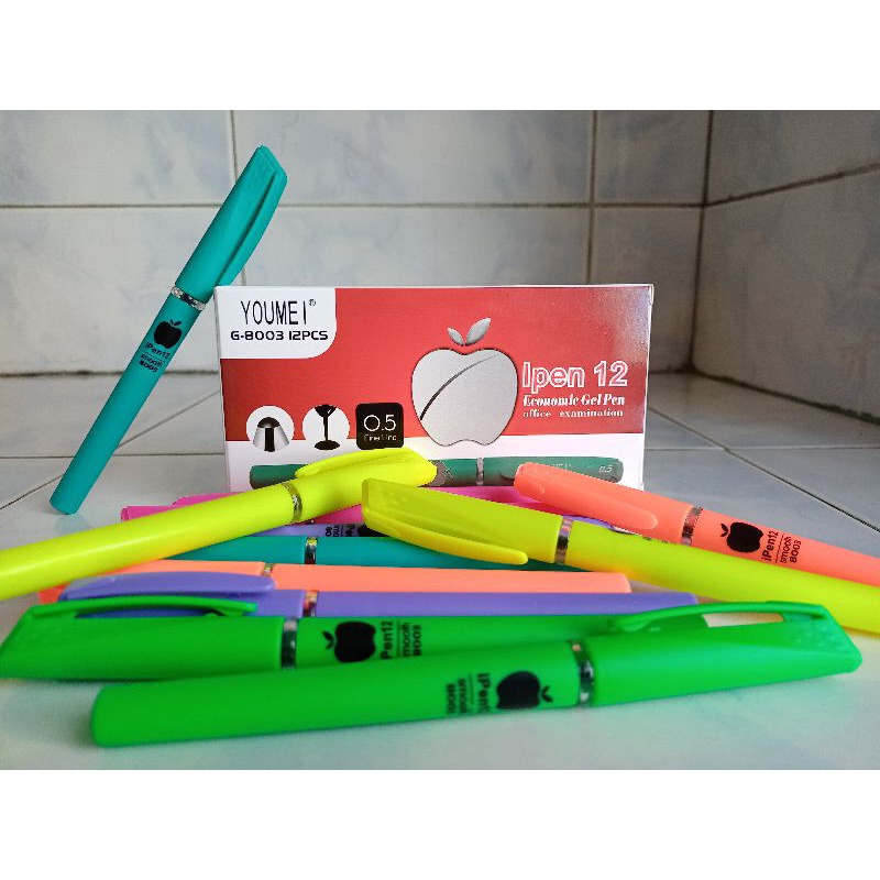 YOUMEI I-PEN 12 PCS (Economic Gel Pen) | Shopee Philippines