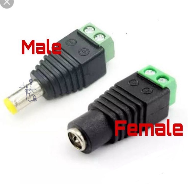 AIO Plastic-DC DC Jack Power Male Female Jack 2.1x5.5mm DC Jack for ...