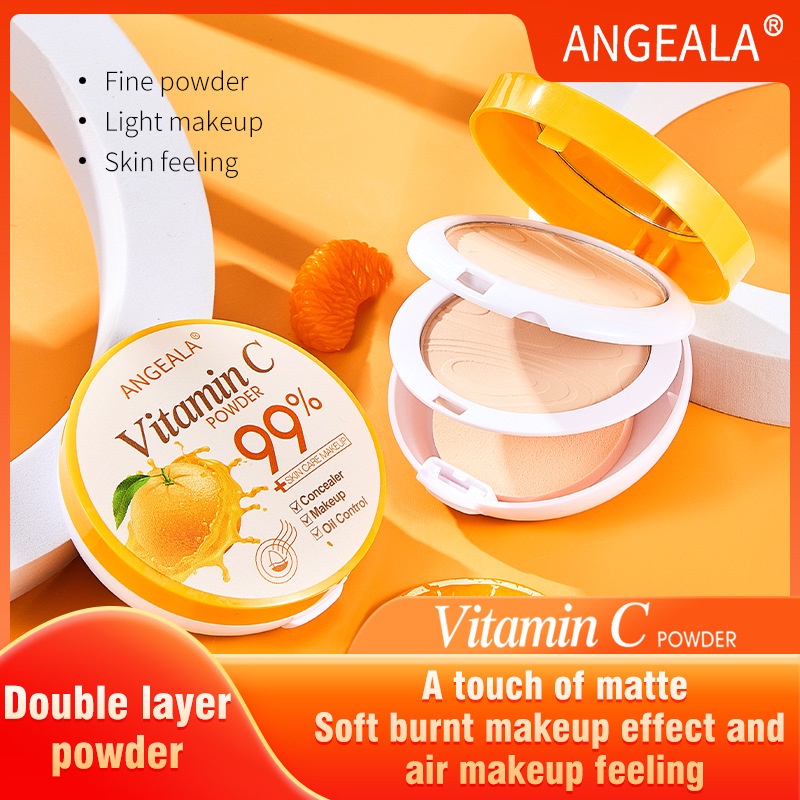 Double Layer BB cushion foundation Pressed Powder With Mirror Compacts ...