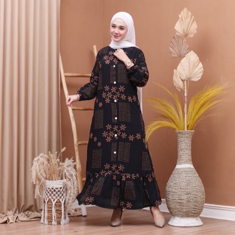 Arab RAYON Negligee LD 110 LONG Sleeve Negligee LONG DRESS Women Ankle ...