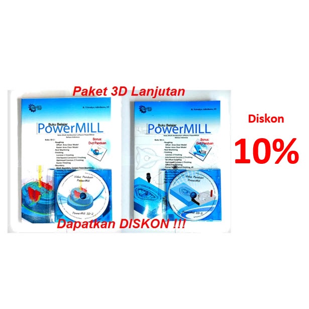 Advanced 3D PowerMill10 Package (3D2 & 3D3 + Dvd Guide) | Shopee ...
