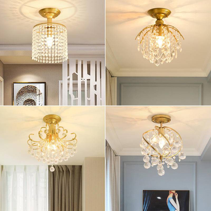 Light Luxury Crystal Light Aisle Light Corridor Light Entrance Ceiling ...