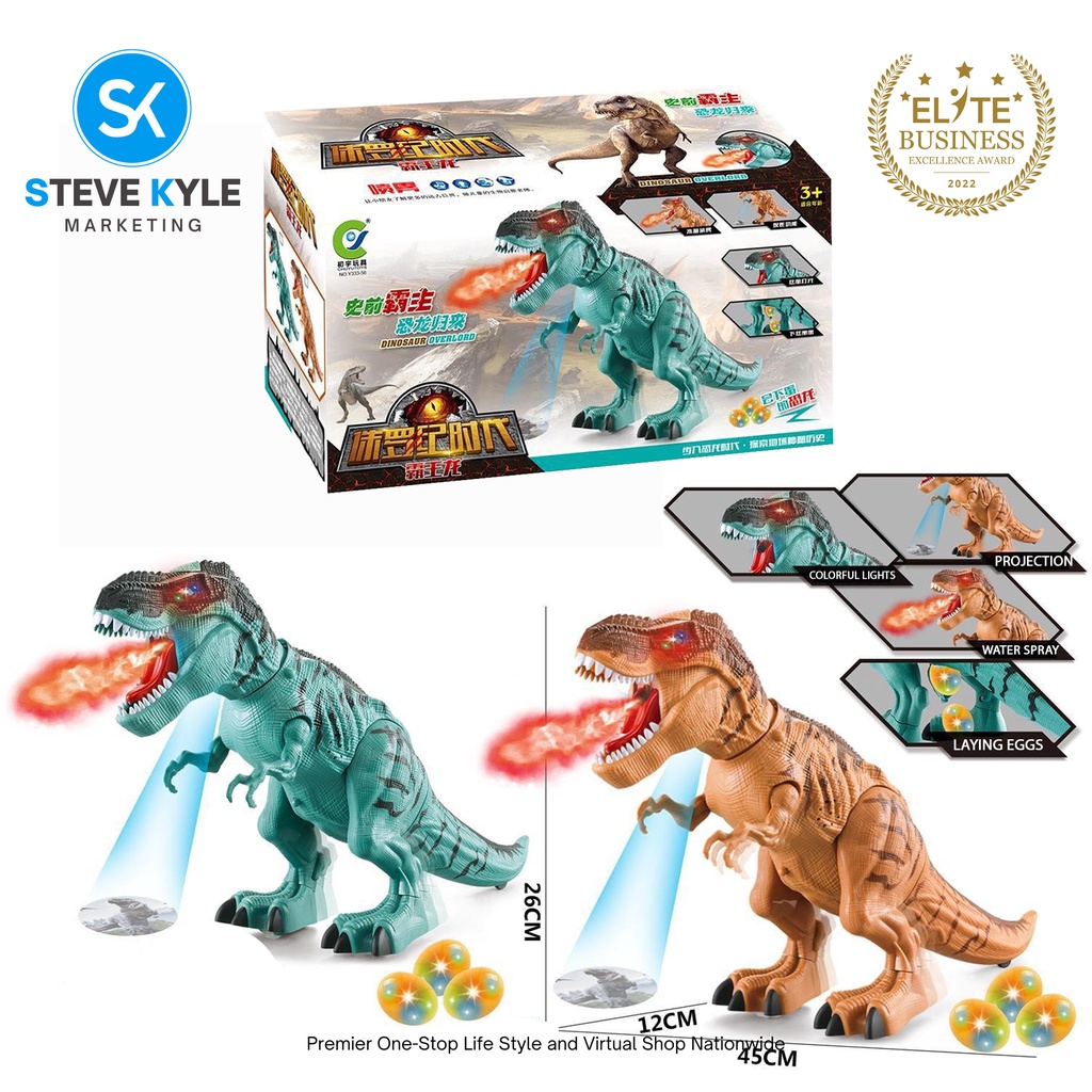 Steve Kyle Realistic Walking Dinosaur Robot Toy With Projection Music ...