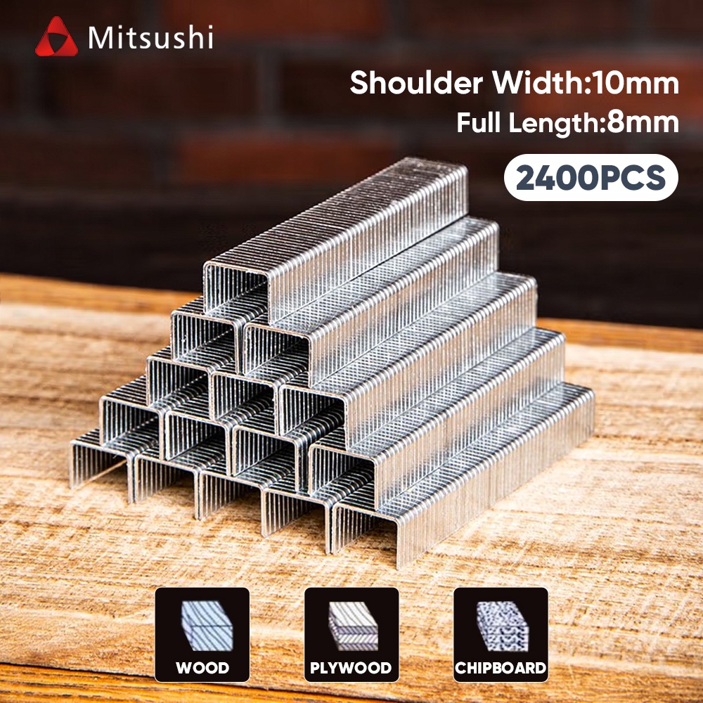 Mitsushi 2400PCS Gun Tacker Staple Wire Refill (10*8mm) | Shopee ...