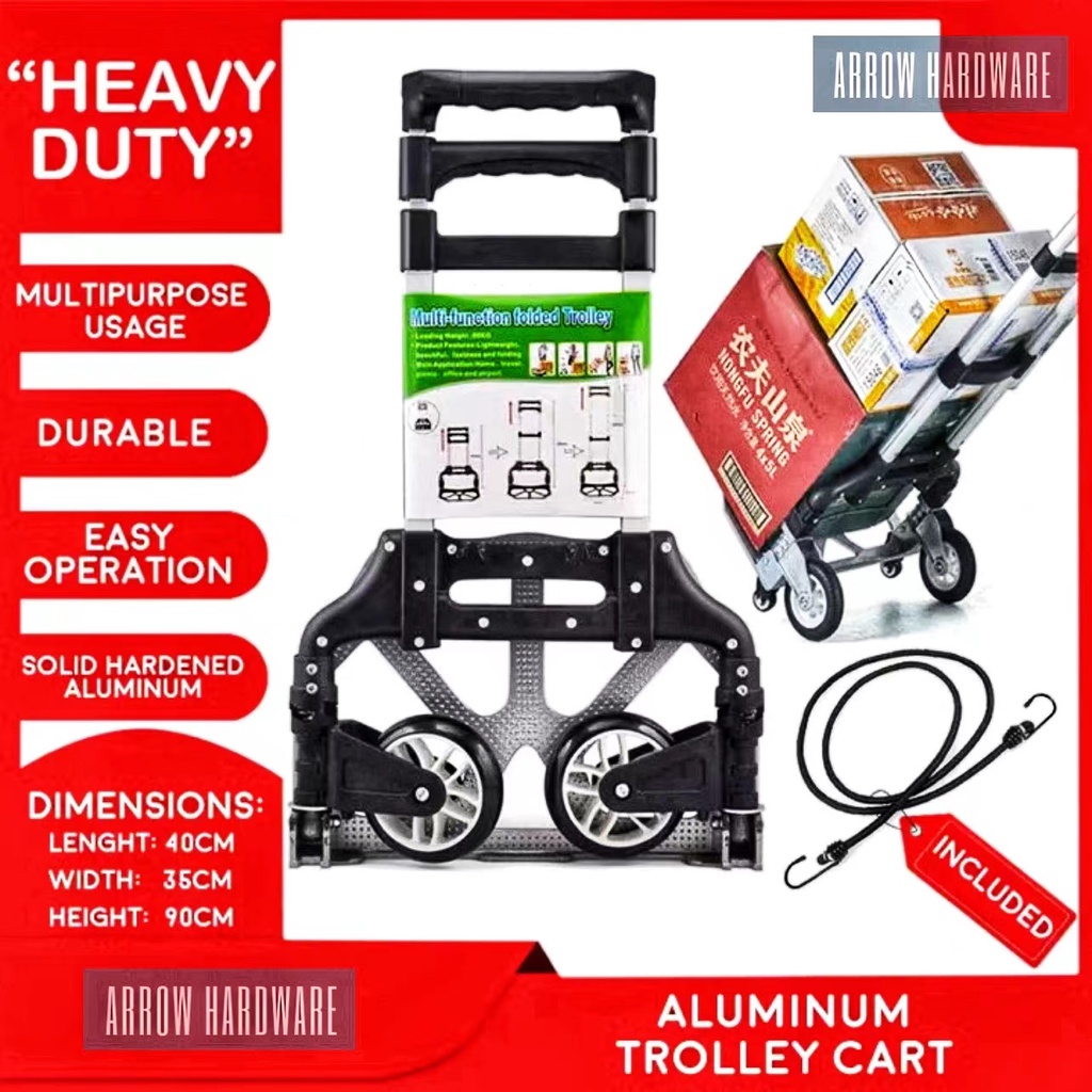 Folding Hand Truck Heavy Duty Aluminum Alloy Multi-function Folded ...