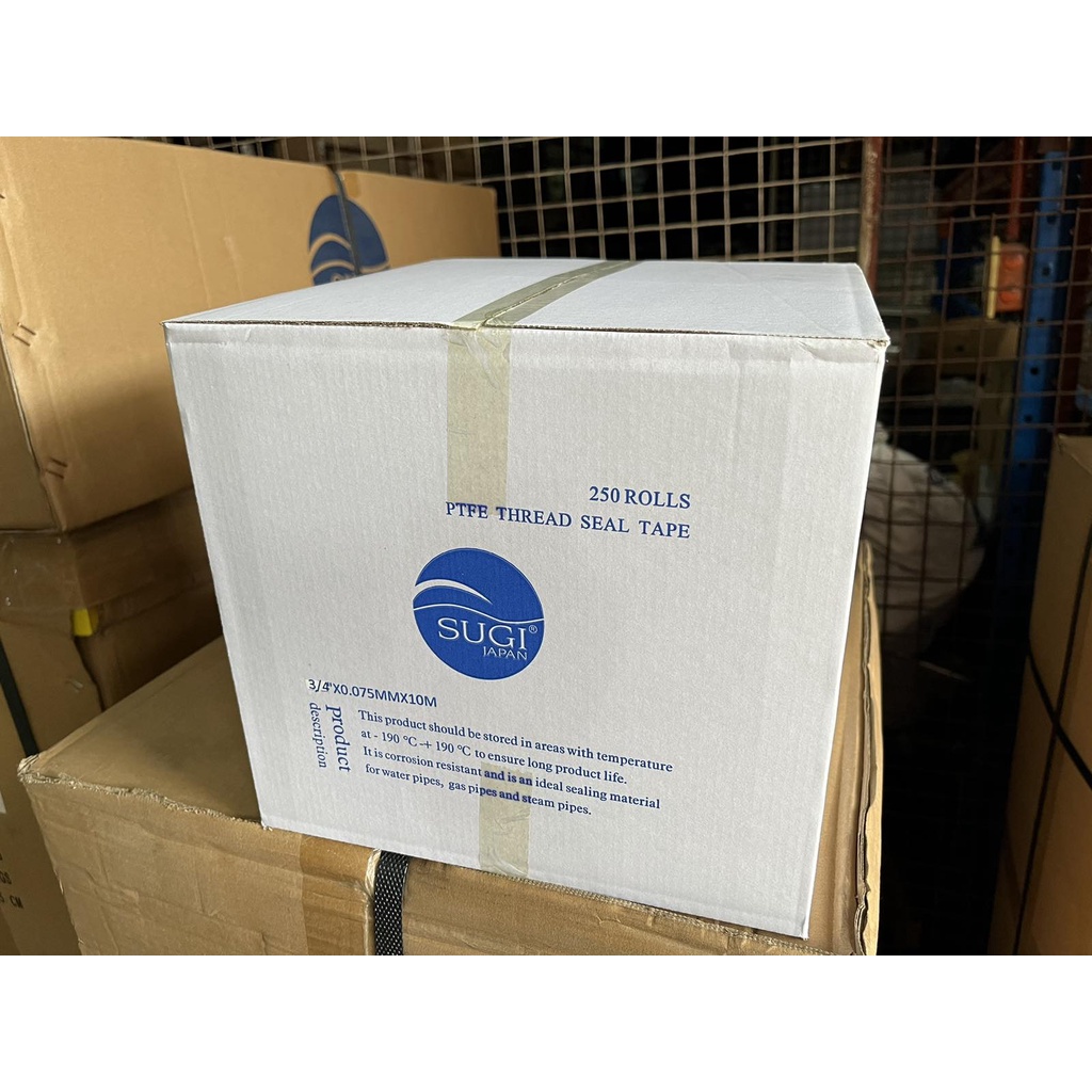 Per Box Teflon Tape 1/2 and 3/4 inch -(250 pieces per box) | Shopee ...