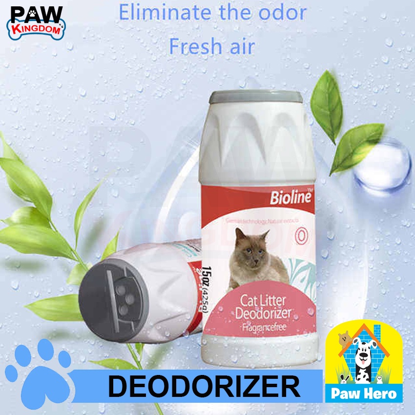 Bioline Cat Litter Deodorizer Powder Fragrance Free Litter Odor Stain ...