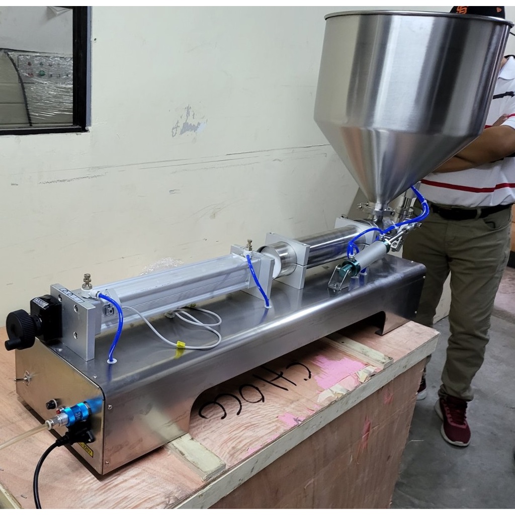Pneumatic Paste Filling Machine Auto or Semi Auto 100-1000ml range ...