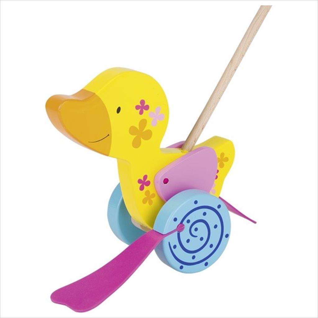 Goki Wooden Push Along - Duck | Shopee Philippines