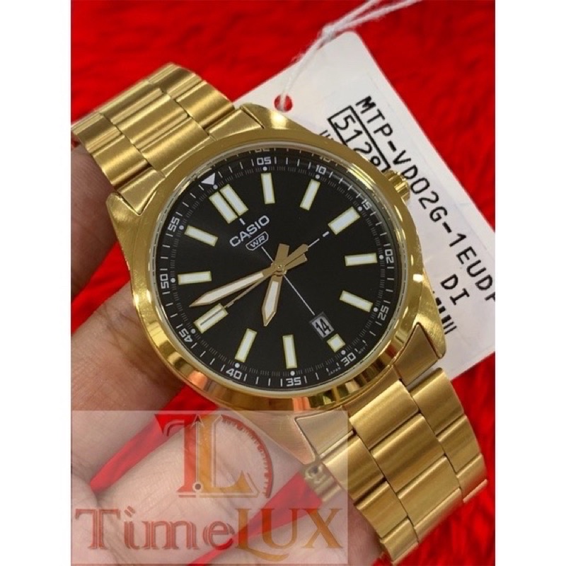 CASIO MENS GOLD MTP VD02G 1E | Shopee Philippines