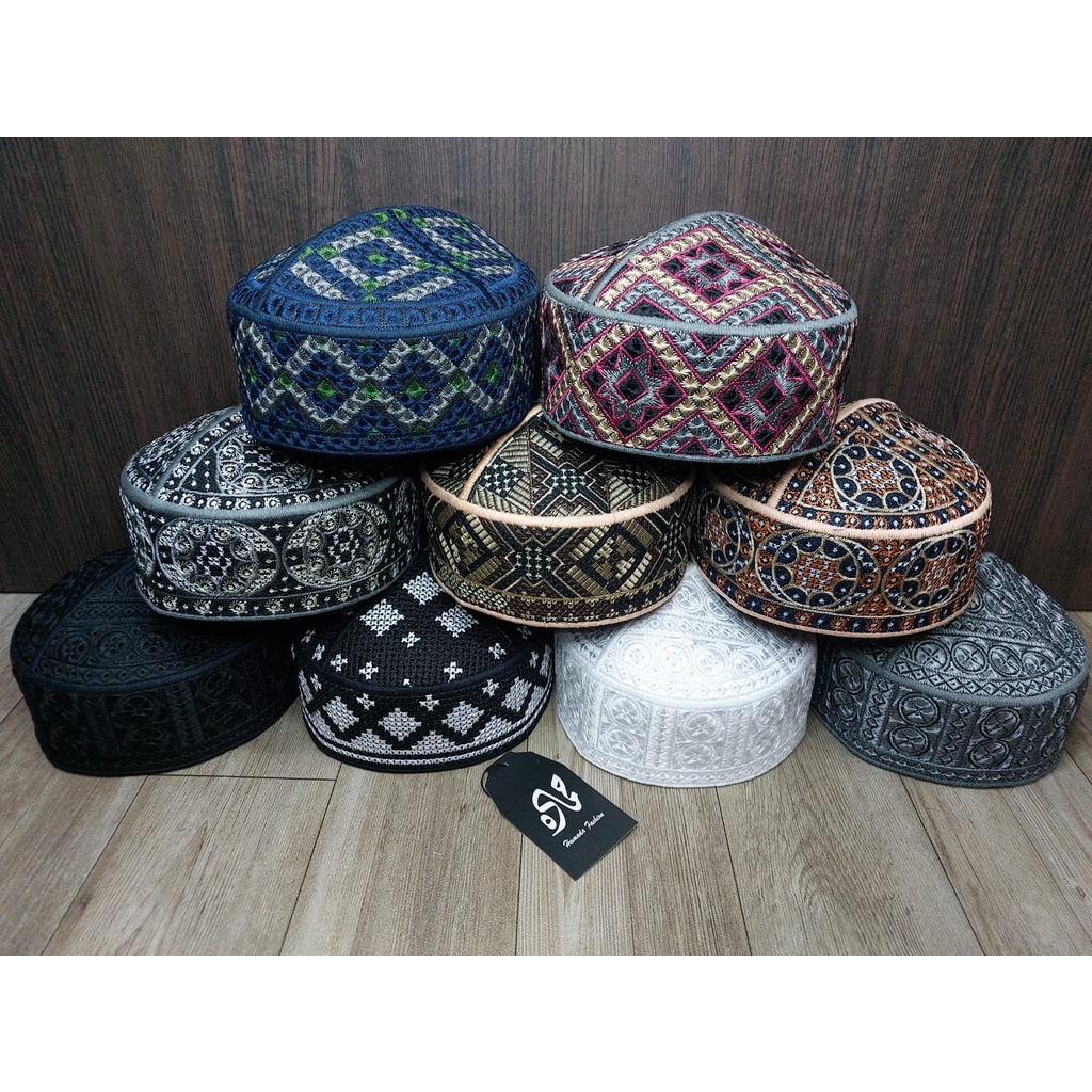 Peci PAKISTAN HAMADA Exclusive BOX PACKAGING / Full Embroidered Peci ...