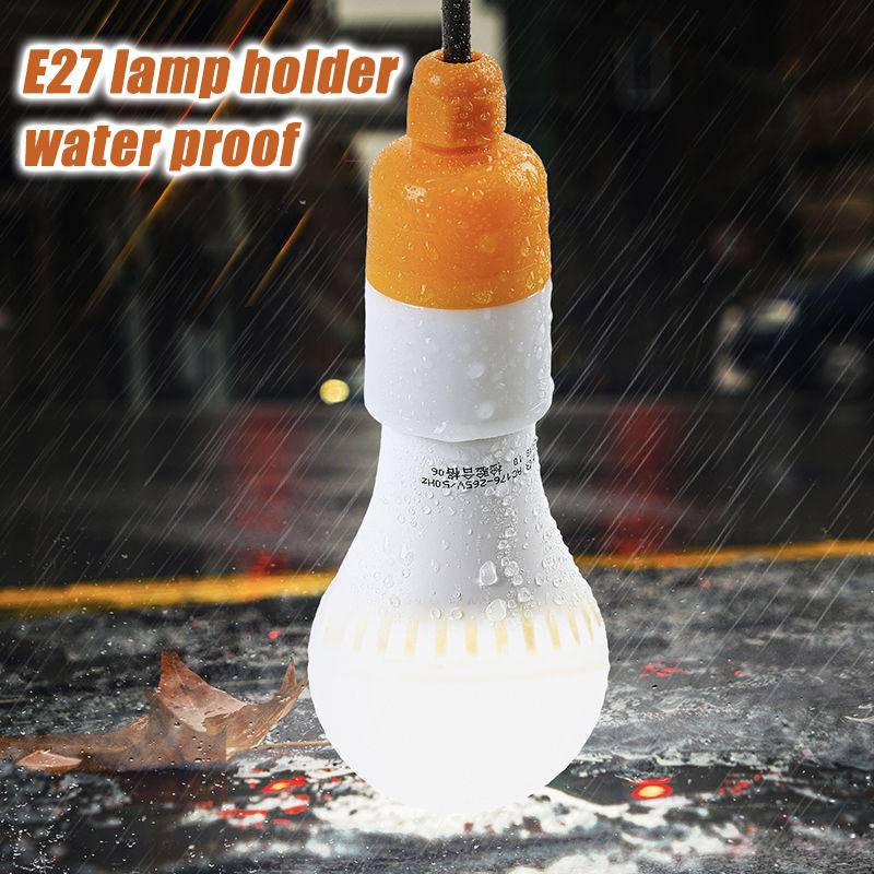 E27 Lamp Holder LED Screw Pendant Light Holder Waterproof Bulb Socket ...