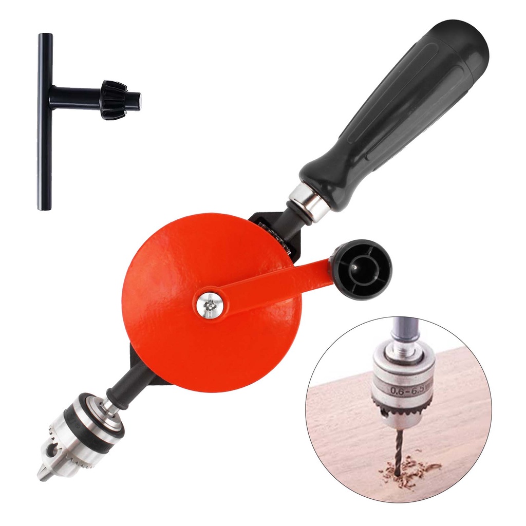 Hand Drill Manual Crank Drill (1.5mm-9mm) Precision Chucks Hand Drill ...