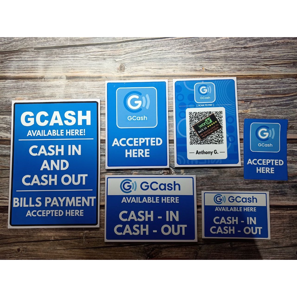 Gcash Signs / Signange for Store Owners and Stablishments | Shopee ...