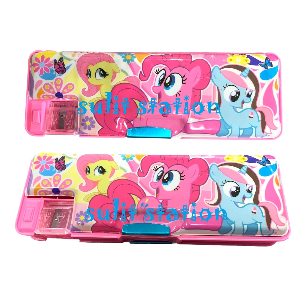 MLP MY LITTLE PONY KIDS SCHOOL DOUBLE SIDED OPENING MAGNETIC PENCIL ...