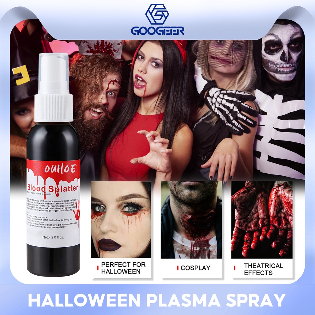 Jaysuing Body Face Painting Fake Blood Makeup Scary Halloween Wounds ...