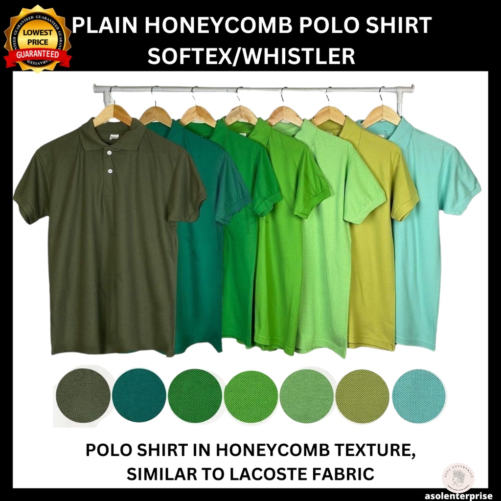 Polo Honeycomb | Green Color | Unisex | Softex, Southport, Whistler ...