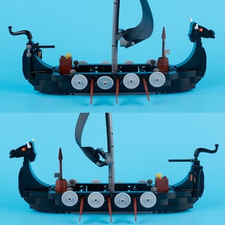 BuildMOC middle world battleship viking ship Pirate Ship model Building ...
